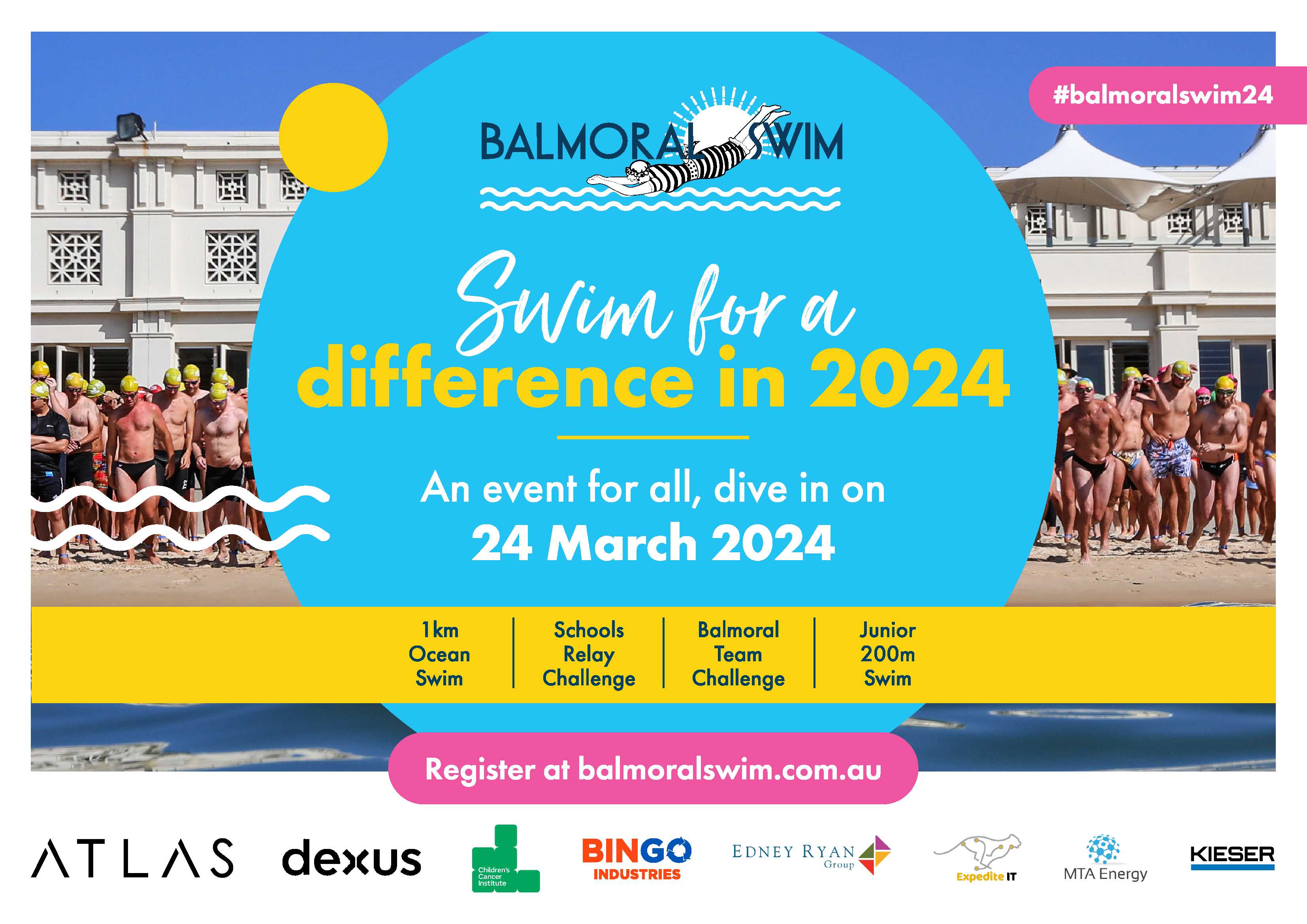 Balmoral Swim For Cancer - 1km Around the Bay